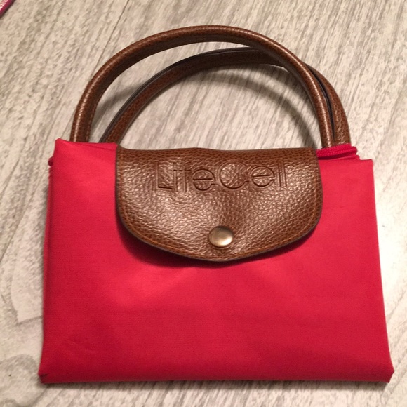 Life Cell | Bags | Red Foldable Tote Bag | Poshmark